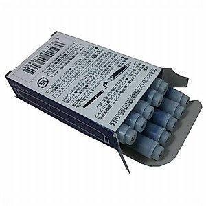 Platinum Fountain Pen Dye-Based Ink Cartridge - Blue Black - Pack of 10