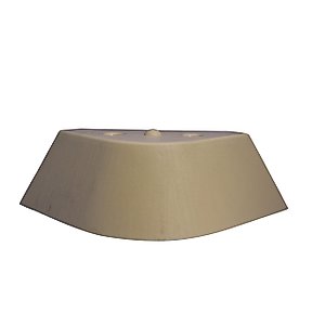 Light Oak Plastic Triangle Shaped 2.75 Inch Leg for Sofas and Recliners, Set of 4