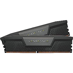 CORSAIR VENGEANCE DDR5 RAM 32GB (2x16GB) 6400MHz CL32 Intel XMP iCUE Compatible Computer Memory - Black (CMK32GX5M2B6400C32)