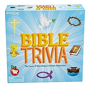 Bible Trivia by Pressman - The Game of Knowledge & Divine Inspiration, Multi Color