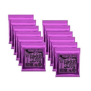 Ernie Ball 2220 Power Slinky Nickel Wound Set Electric Guitar Strings - 12 PACK