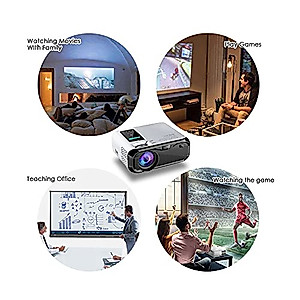 Thick Projector LED Mini Micro Portable Video Projector with USB for Game Movie Cinema Home Theater