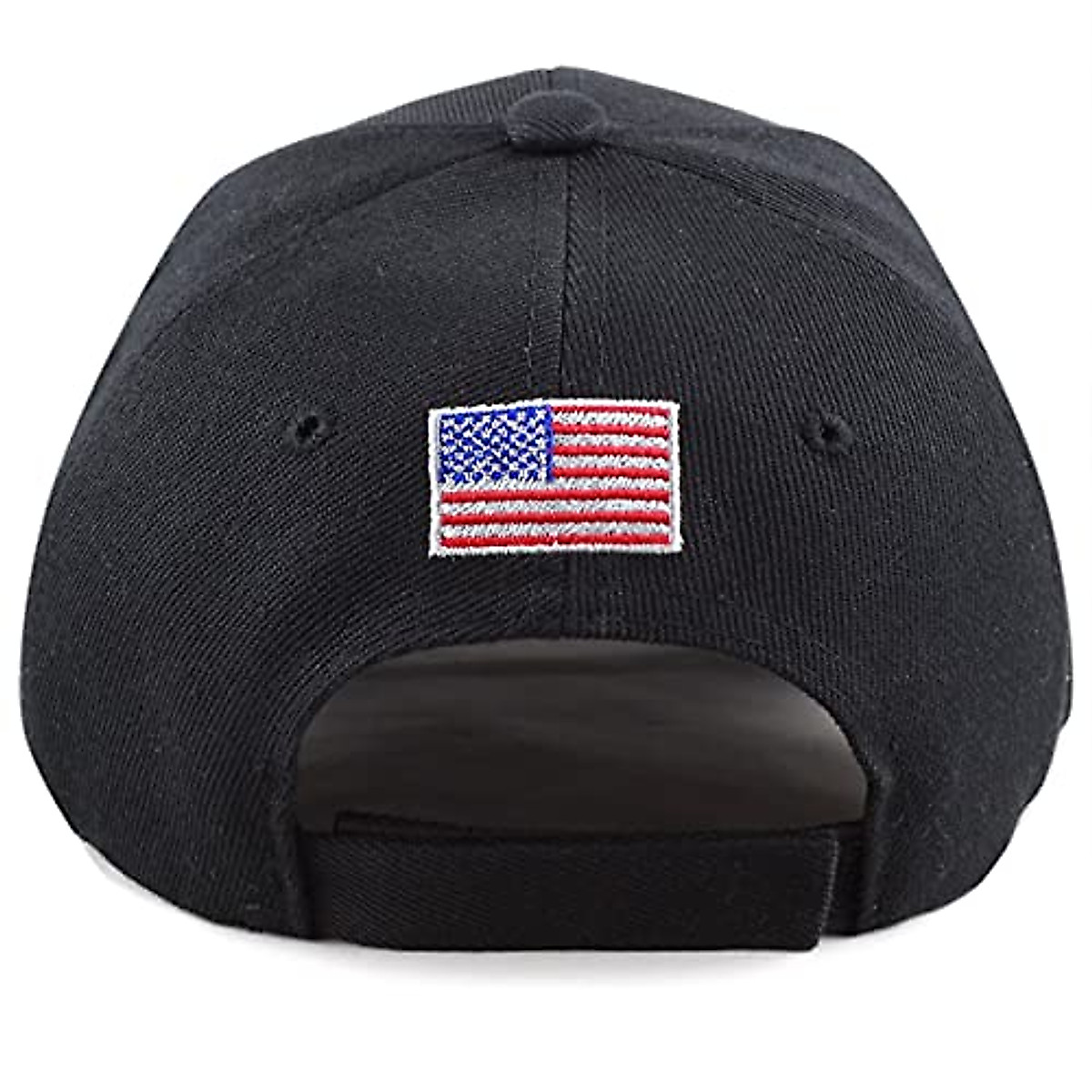 The Hat Depot Law Enforcement Police Officer 3D Embroidered Baseball Cap (Police-Black)