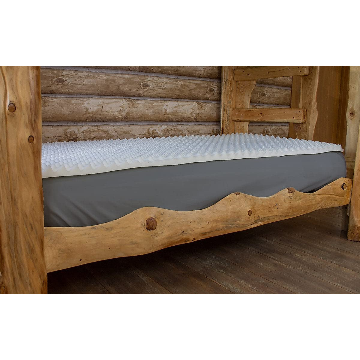 Cabin Comfort - Egg Crate Mattress Pad - Thick Memory Foam - Fits All Cot Size Beds Comfortably - 70 X 26 X 1.5 Inches - Super Soft & Durable