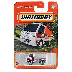 Matchbox 2022 - Subaru Sambar - White / Red - 43/100