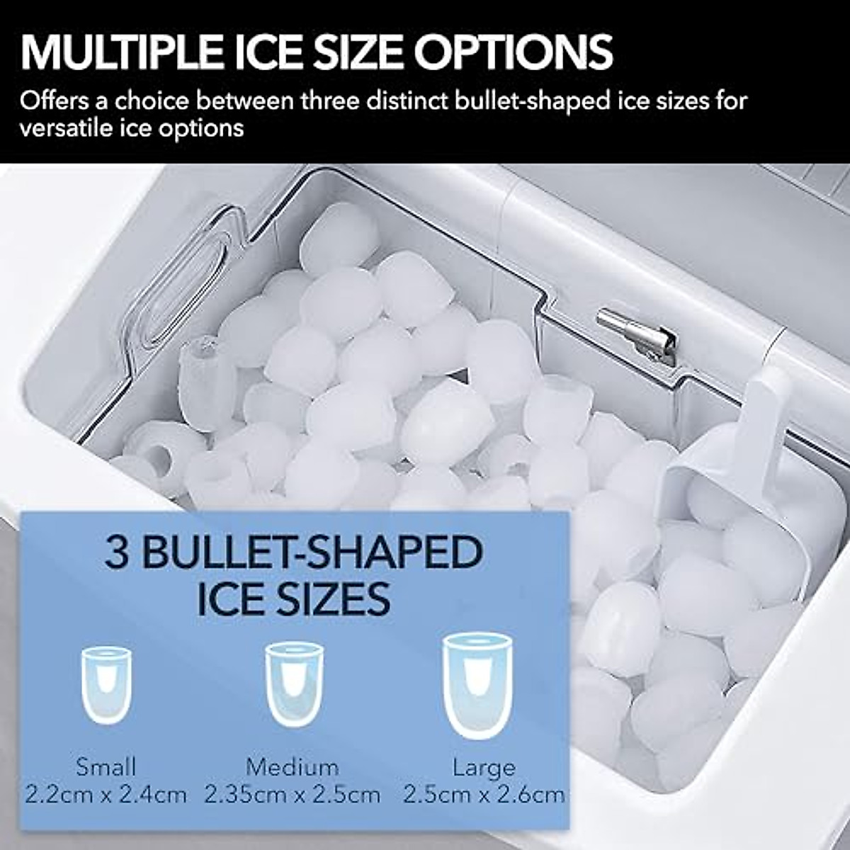 Whynter IMC-490SS Portable Ice Maker, 49-Pound, Stainless Steel