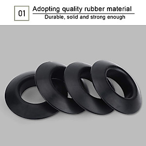 Kayak Paddle Drip Rings, 4Pcs Universal Practical Rubber Paddle Drip Rings Kayak Splash Guards Paddle Accessories for Kayak Canoe