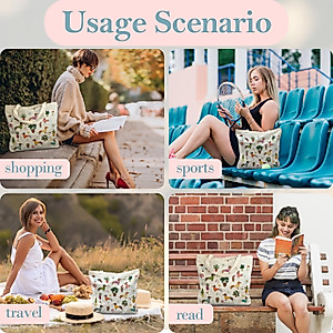 Canvas Tote Bag, Book Tote Bag, Dachshund Tote Bag, Potted Plant Lover Gift, Funny Tote Bag, Library Tote, Reusable Grocery Shopping Bag, Library Shoulder Bag For Women Pet Lover Friend Bookworm B(01)