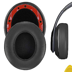 Geekria QuickFit Replacement Ear Pads for Beats Studio 3 (A1914), Studio 3.0 Wireless Headphones Ear Cushions, Headset Earpads, Ear Cups Cover Repair Parts (Shadow Grey)