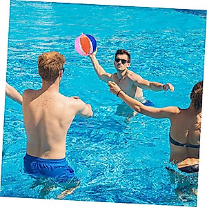 Alasum Glow Beach Balls 12 Pcs Glowing Beach Ball Toys in Bulk Beach Balls for Kids Toddler Bath Toys Water Beach Inflatable Pool Balls Beach Ball with Light Lighted Water Toy LED Child