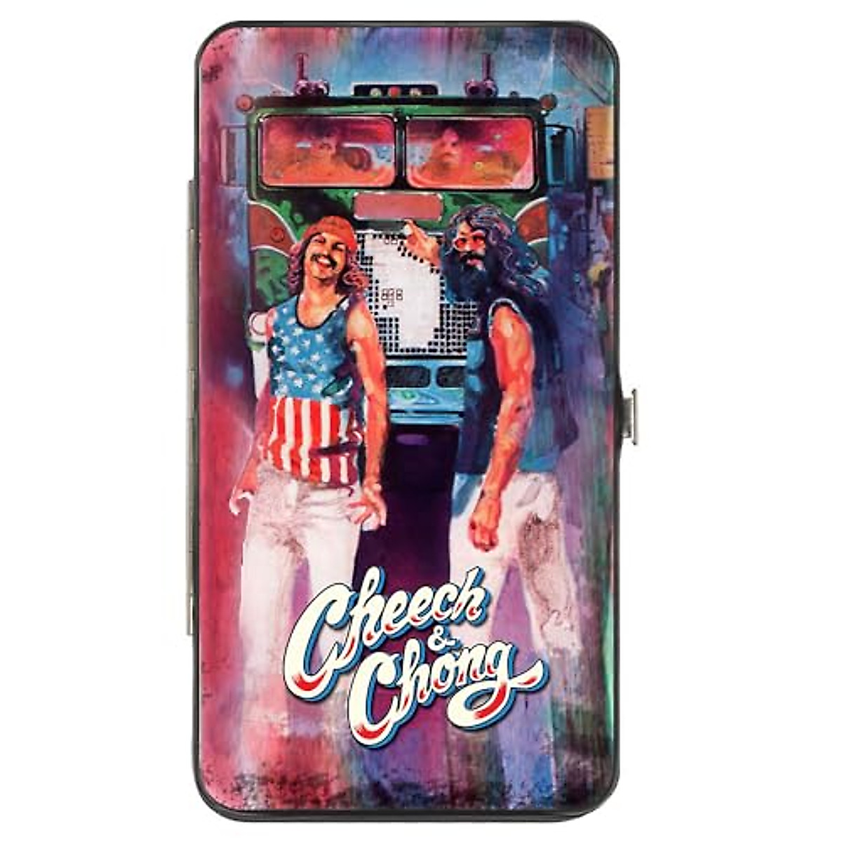 Buckle-Down Women's Hinge Wallet-Cheech & Chong, 7" x 4"