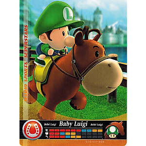 Nintendo Mario Sports SuperStars Amiibo Card Baby Luigi Horse Racing 070/090 USA Version