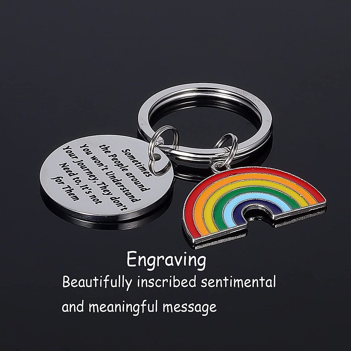 Kivosliviz Lgbt Keychain Gifts Gay Pride Key for Men Him Her Some People are Gay Keyring Lesbian Jewelry Women Gay Pride Gay Keychains