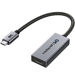Cable Matters 48Gbps USB C to HDMI 2.1 Adapter, Supports 8K 60Hz / 4K 240Hz HDR, Thunderbolt 4 to HDMI 2.1, HDMI 2.1 to USB C Adapter, Compatible with Thunderbolt 5 - Max Resolution on Mac is 4K@60Hz