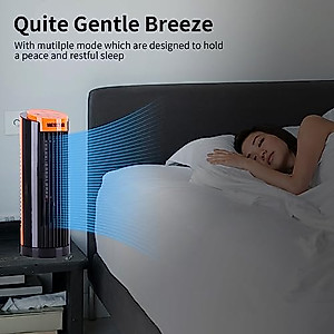 WESTTREE Tower Fan, Oscillating Fan with Remote Control,Portable Small Desk Fan Oscillating Fan for Indoors with 3 Speed,3 Mode,12H Timer, Personal Quiet Cooling Floor Fan Tower Fan for Bedroom Office