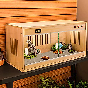 RUNANIA 48" x 18" Reptile Carpet, Grey - Terrarium Liner Bedding Reptile Substrate Sand Mat for Cage Lizard Bearded Dragon Gecko Snake Tortoise