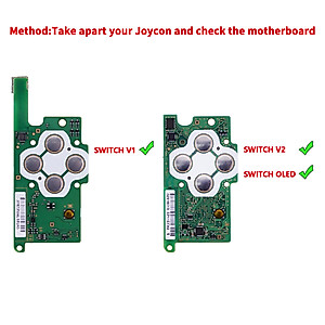 eXtremeRate 7 Colors 9 Modes NS Joycon DFS LED Kit for Nintendo Switch, Multi-Colors Luminated ABXY Trigger Face Buttons for Nintendo Switch & Switch OLED Model JoyCon - Joycon NOT Included