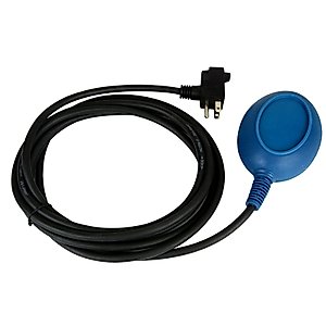 TEMCo Float Switch for Sump Pump & Water Level Empty Function Control 13ft Cord 5 Year Warranty CN0360