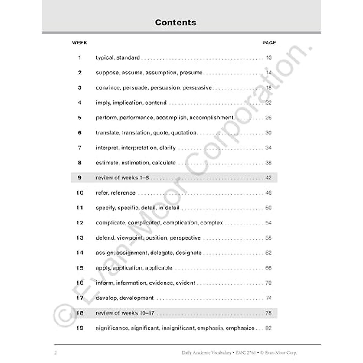 Daily Academic Vocabulary, Grade 5 Teacher Edition