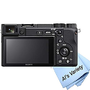 Sony a6400 Mirrorless Digital Camera Body Only (No Lens) + 64GB Memory + Case+ Steady Grip Pod + Tripod+ Software Pack + More (30pc Bundle) (Renewed)