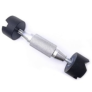 Jiayouy Luthier Guitar Tool Metal Brace Repair Jack Sound Beam Support 2-7/8" to 4-3/8" Silver