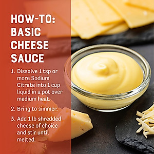 Judee’s Sodium Citrate - 11.25 oz - Keto-Friendly, Gluten-Free and Nut-Free for Cooking and Molecular Gastronomy - 100% Non-GMO - Emulsifier for Cheese Sauce - Serves as Preservative