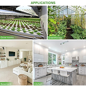 iPower Variable Vent Duct Inline Blower Fan Speed Adjuster with Temperature Controller for HVAC Ventilation System, 750W 6A