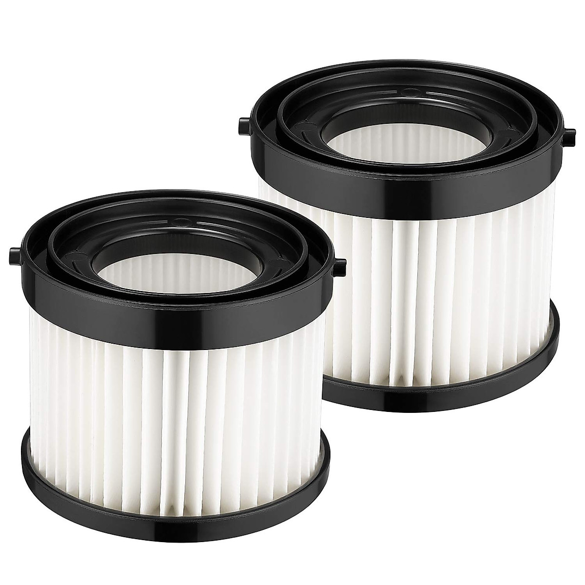 Cabiclean HEPA Dry Filter Replacement Compatible with Milwaukee 49-90-0160, 49-90-1951, Fit for 0882-20 M18 Compact Vacuum, Pack of 2