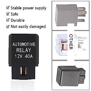 2PCS Automotive Relay for Air Conditioning,4 Pin 12V Relay with Waterproof Design,Universal Cooling Fan Relay for SUV Truck Car Accessories Replacement