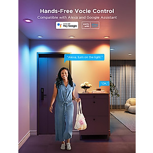 Govee Smart Recessed Lighting 6 Inch,1100 Lumen, 6 Pack Bundle Smart Retrofit Recessed Lighting 6 Inch 1000 Lumens, 4 Pack