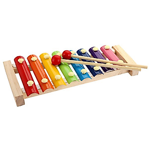 Yopay Toddler Musical Instruments, Kids Wooden Percussion Instruments Toys, Baby Rhythm Music Education Toys Set for Preschool Educational Early Learning, Boys and Girls with Storage Bag