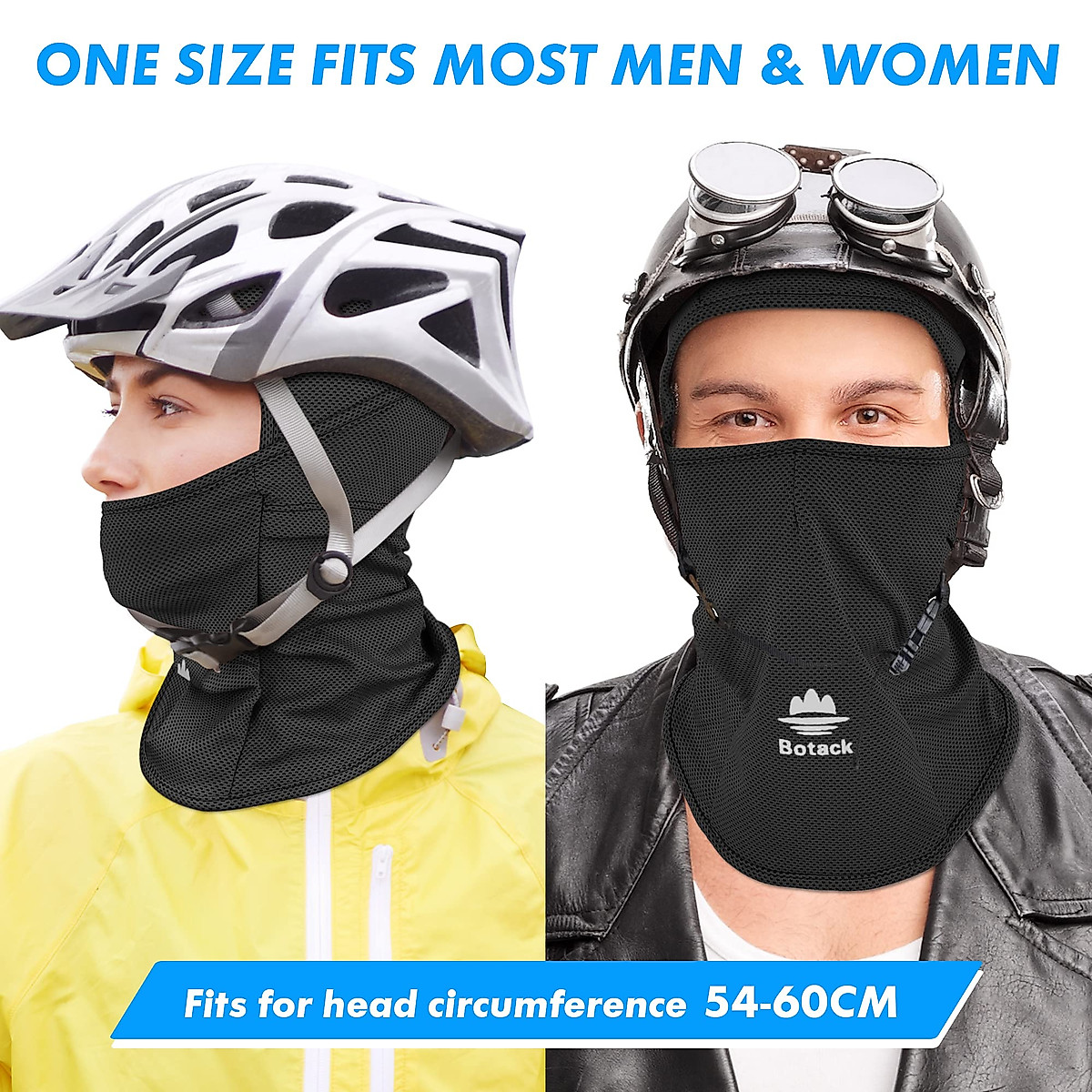 Botack Balaclava Face Mask Sun UV Protection Breathable Full Head Mask for Men Women Skiing Cycling