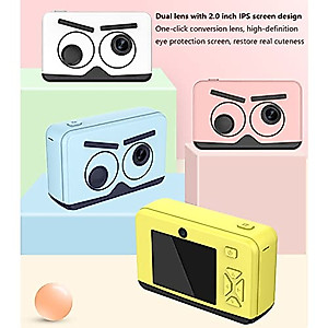 LINXHE Kids Camera Toys for Girls Boys Children Digital Cameras Shockproof Protection Ideal Christmas Birthday Gifts for Girl boy with 32GB Memory Card (Color : Blue)