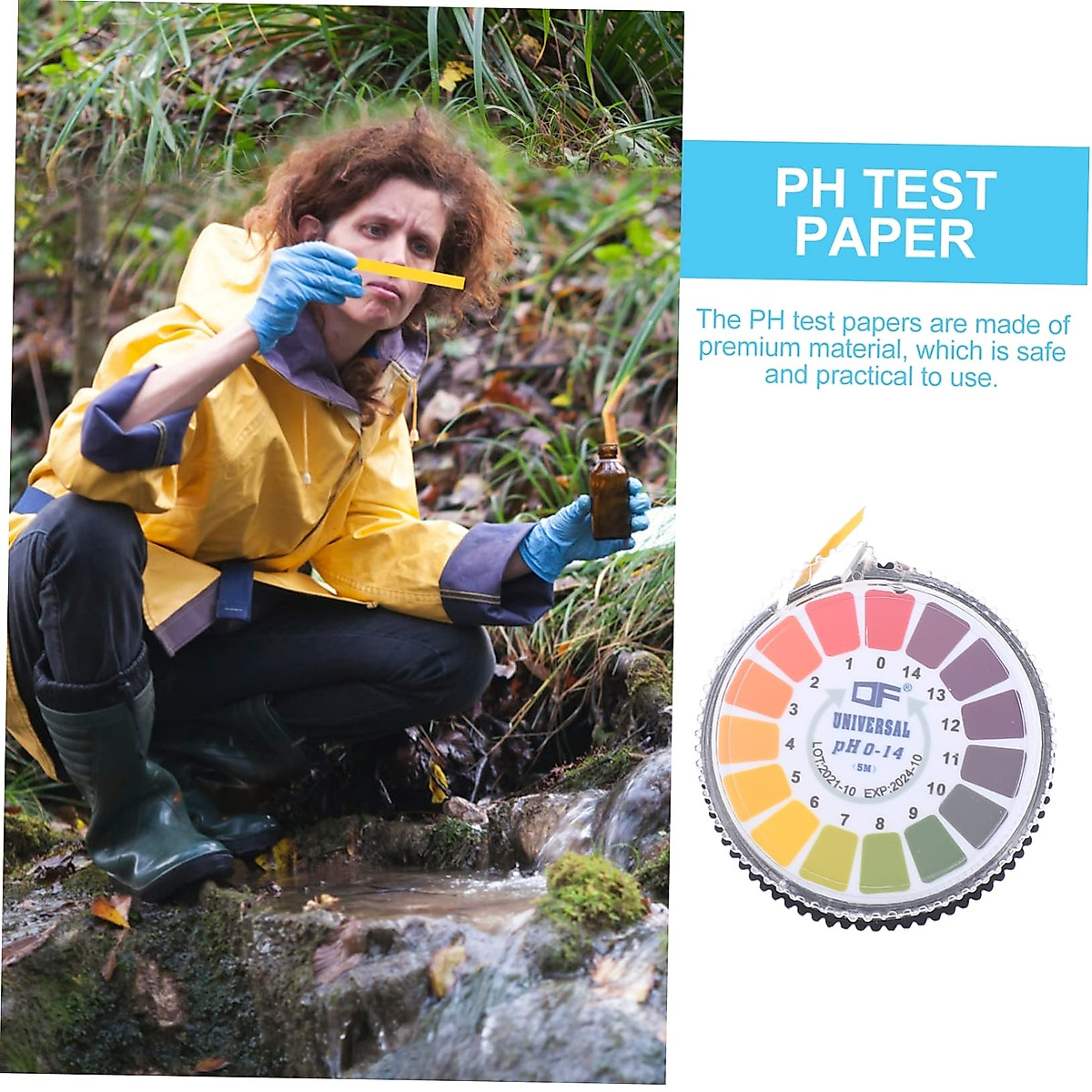 VINTORKY 1 Roll Extensive Test Strips Liquid Meter Tape Paper