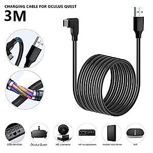 Do not apply 3 Meters Compatible for Oculus Quest2 Sturdy Link Cable High SPE