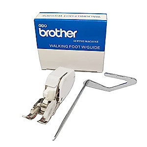 HONEYSEW Open Toe Walking Foot W/Guide for Brother Sewing Machine Quilting and Sewing Stitch Through Multiple Layers