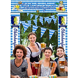 Oktoberfest Decorations Kit German Party Supplies Bavarian Beer Party Decor Banners Flag Germany