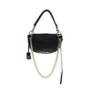 Steve Madden Quilted Convertible Belt Bag Crossbody, Black