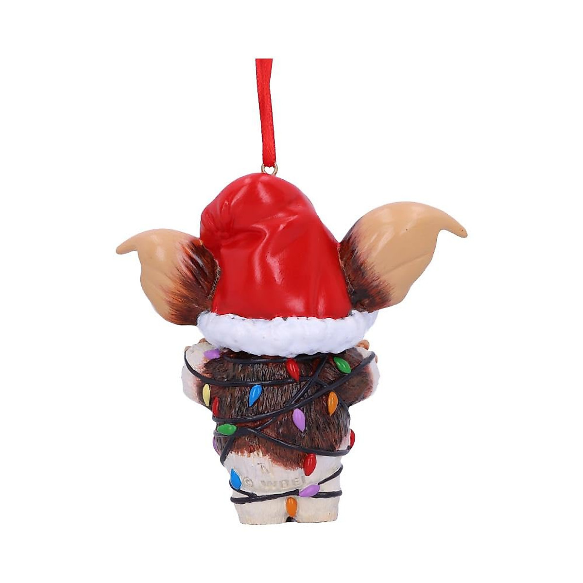 Nemesis Now Gremlins Gizmo in Fairy Lights Hanging Festive Decorative Ornament, Red, Housewarming