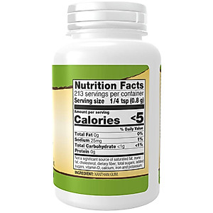 NOW Foods, Xanthan Gum Pure Powder, Kosher and Gluten-Free Natural Thickener, 6-Ounce