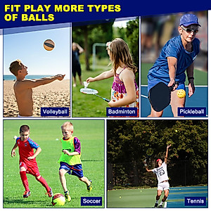 PATIKIL 14Ft Portable Badminton Net, Pickleball Net Set Height Adjustable Tennis Net with Carry Bag for Volleyball Soccer Outdoor Backyard Beach, Black