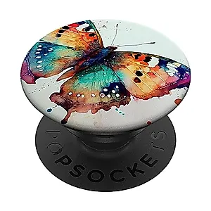 Butterfly Watercolor Illustration PopSockets Standard PopGrip