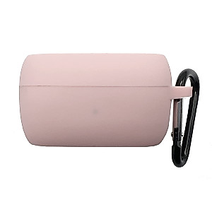 Silicone Carrying Case Compatible with Jabra Elite 3,Seadream 2Pack Portable Silicone Scratch Shock-Absorbing Protective Cover Skin with Carabiner (Pink+Purple)