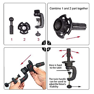 Mankainhead 100% Real Hair Mannequin Head,Training Manikin Cosmetology Doll Head,Hairdresser Girls Practice Braiding HairStyling With Clamp Holder(14Inch,Black)