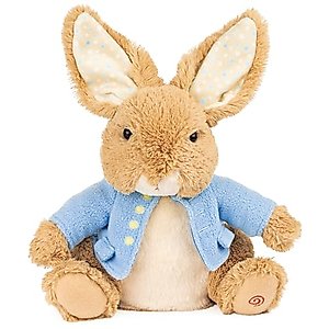 GUND Beatrix Potter Peter Rabbit Peek-a-Ears Animated Plush, Interactive Bunny Stuffed Animal, Sensory Toy for Babies and Toddlers, 11”