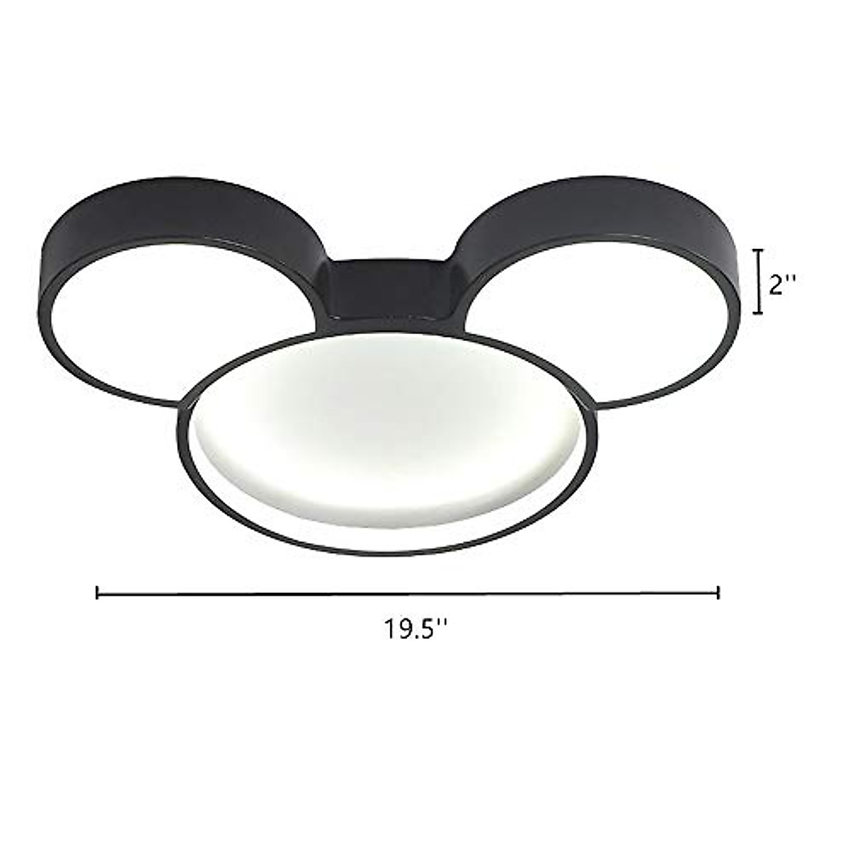 RUNNUP Creative Personality Acrylic Cartoon LED Ceiling Light Stepless Dimming Cute Flush Mount Light for Teen Toddler Boys Room, Nursery, Girls Kids Room, Bedroom, Kindergarten,A