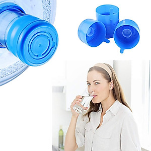 Zddaoole 30 Pack Non Spill Caps,Reusable 55mm 3 and 5 Gallon Water Bottle Snap On Cap,Replacement Non-Spill Anti Splash Water Jug Caps
