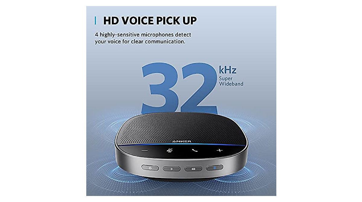 Anker PowerConf S500 | Certified Zoom & Google Meet Speakerphone