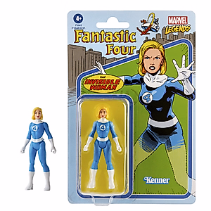 Marvel Hasbro Legends 3.75-inch Retro 375 Collection Invisible Woman Action Figure Toy, Blue