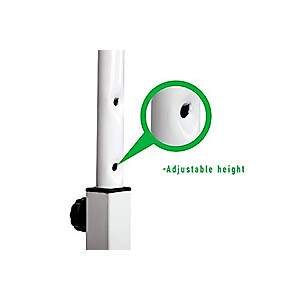 Mind Reader Rolling Adjustable Desk Laptop Workstation, Over Bed or Couch Table, White